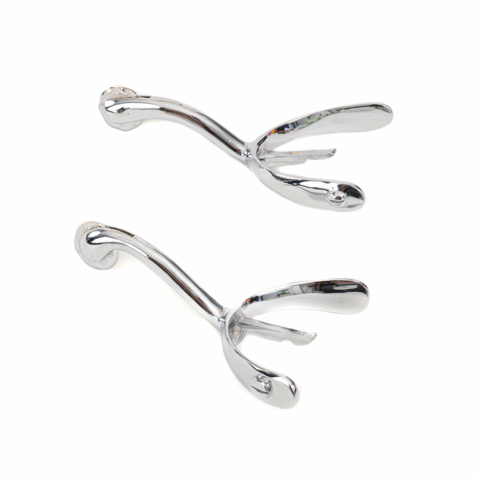 Long Swan Neck Nickel Spurs - Dege & Skinner